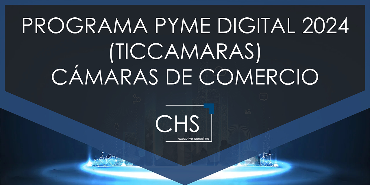 Subvención: PROGRAMA PYME DIGITAL 2024 (TICCAMARAS) CÁMARAS DE COMERCIO - CHS Executive